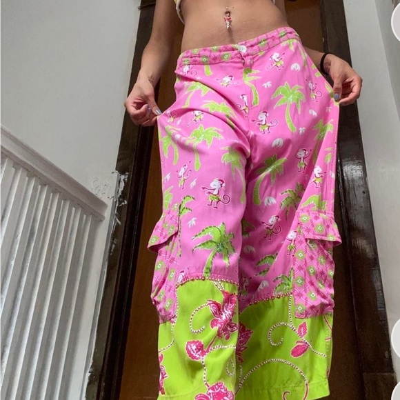 Pants & Jumpsuits | Y2k Tropical Capris | Poshmark